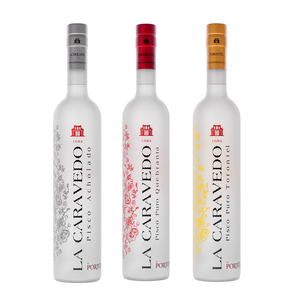 PACK PISCO PURO LA CARAVEDO 750 ML - Destilería La Caravedo